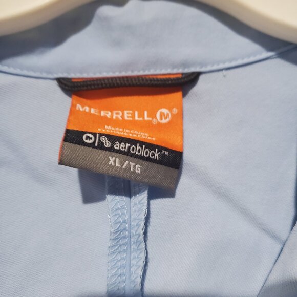 Merrell | Jackets & Coats | New Merrell Aeroblock Xltg Blue Zip Up ...